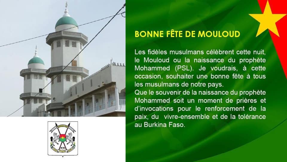 Bonne fete de Mouloud – Présidence du Faso